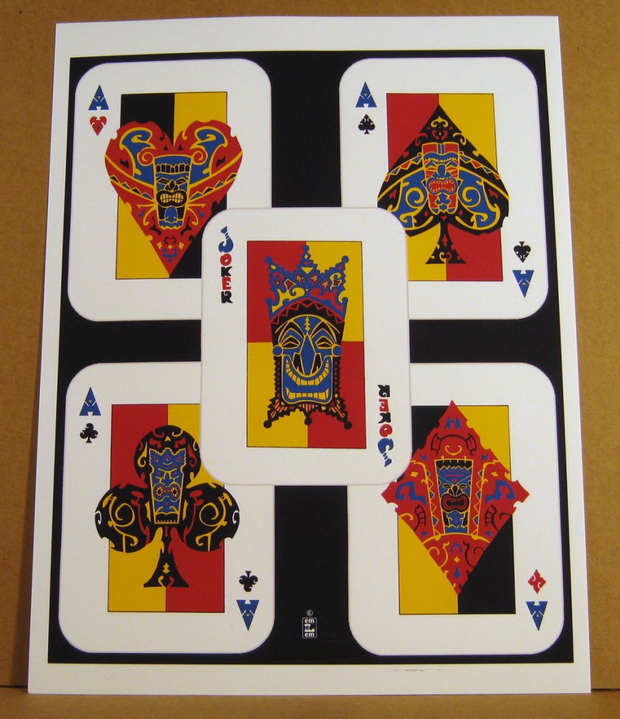 Playing Card Art: Tiki Playing Cards by Michael L. Marland | PLAYING ...