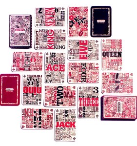 Typographic Playing Cards: The Oversized Typography Cards by Rachel ...
