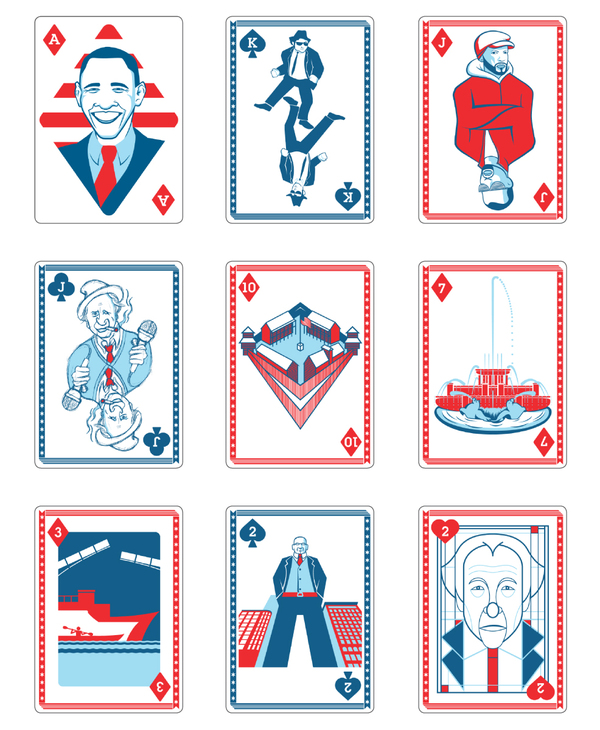 Bēhance: Chicago Playing Cards by the Double Blind Collective | PLAYING ...