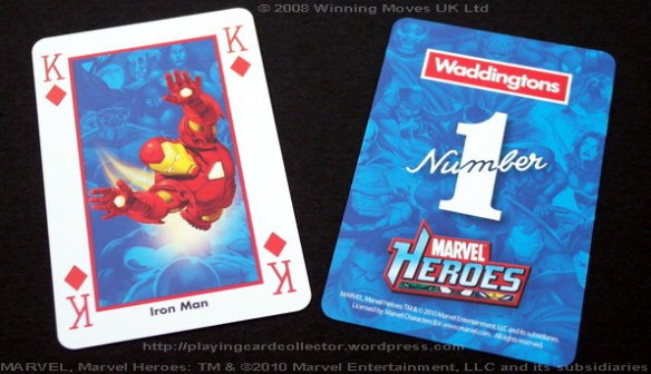 marvel playing cards waddingtons