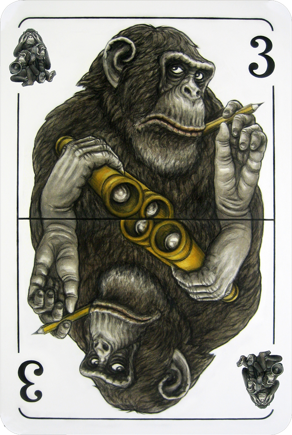 DeviantART: Monkey-Playing Cards by Puttbill | PLAYING CARDS + ART ...