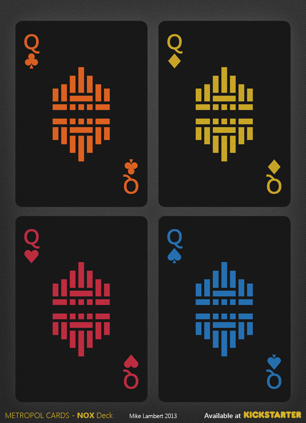 Kickstarter: Metropol NOX Playing Cards by Mike Lambert | PLAYING CARDS ...