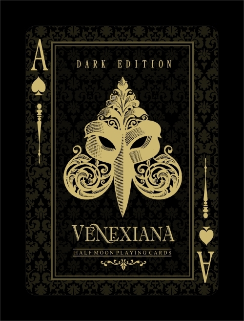 Kickstarter: Venexiana Dark Playing Cards by Half Moon Playing Cards ...