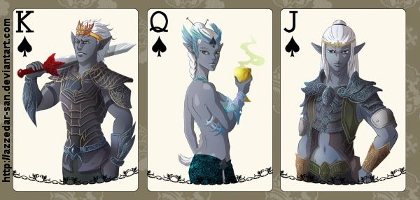 DeviantART: Elvish Playing Cards by Azz | PLAYING CARDS + ART = COLLECTING