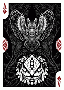 Playing Card Art: Owls (Strigiformes) Playing Cards by Renee LeCompte ...