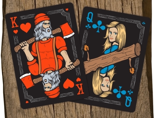 Kickstarter: Bicycle the Lumberjacks 2nd Ed. Playing Cards by Vadim ...